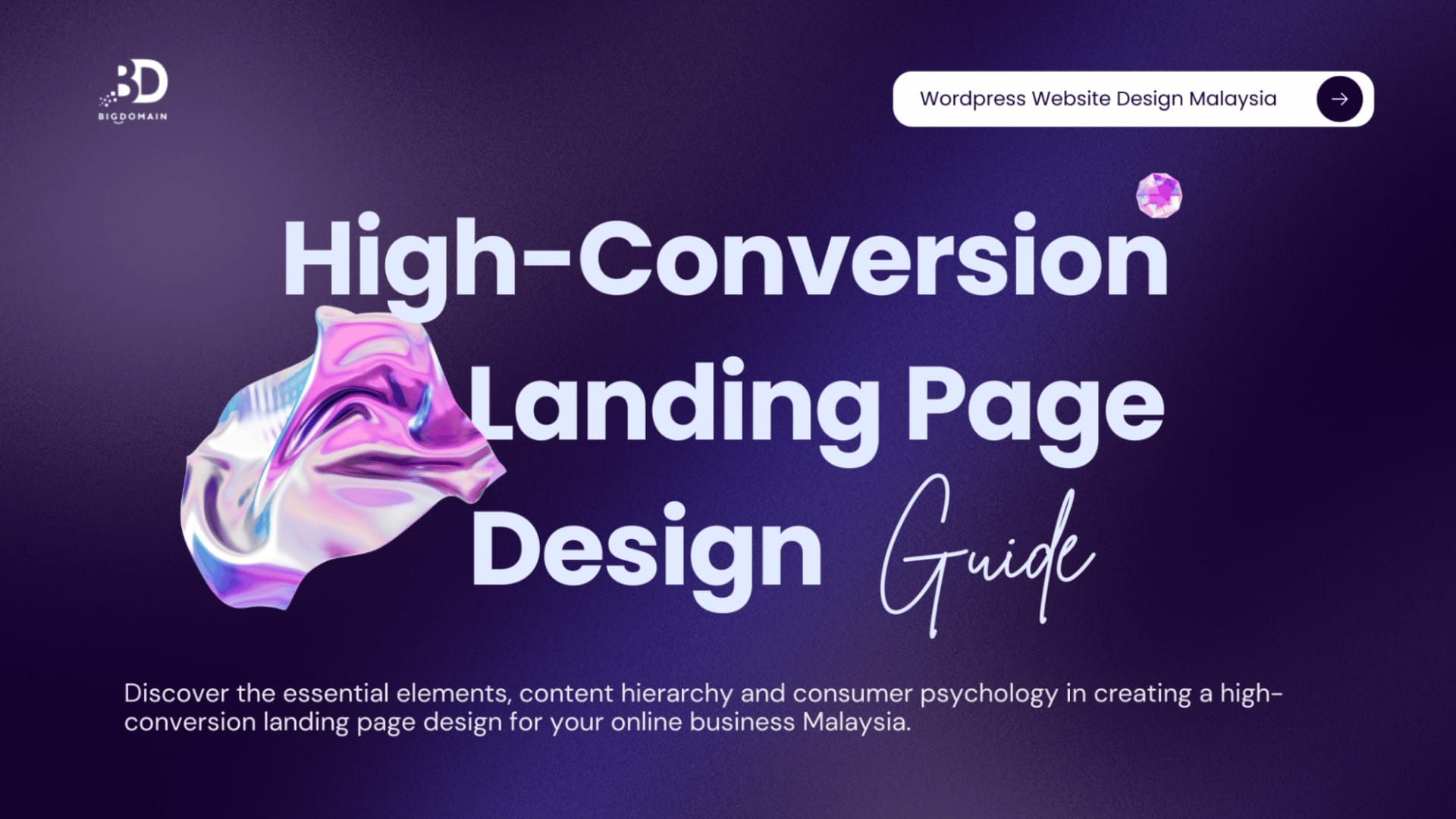 High-Conversion Landing Page for Online Business Malaysia - BigDomai